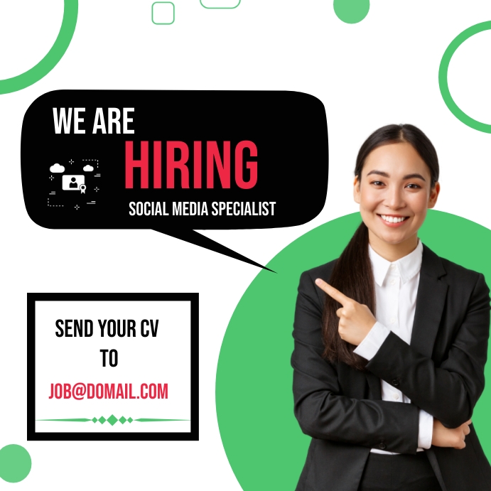 Copy of Hiring Instagram Post Template | PosterMyWall