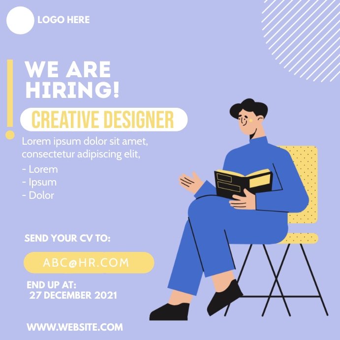 Copy of Hiring Instagram Post Template V2 | PosterMyWall