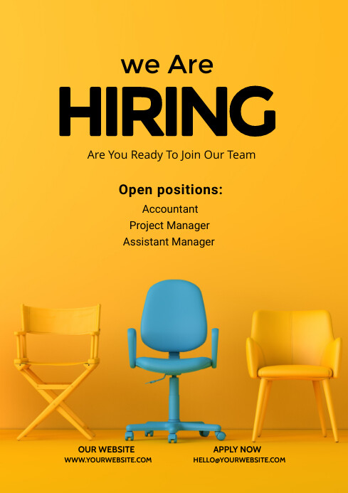 Hiring job Template | PosterMyWall