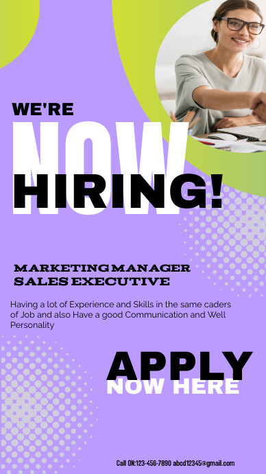 Hiring job position poster latest hd design d Templat | PosterMyWall