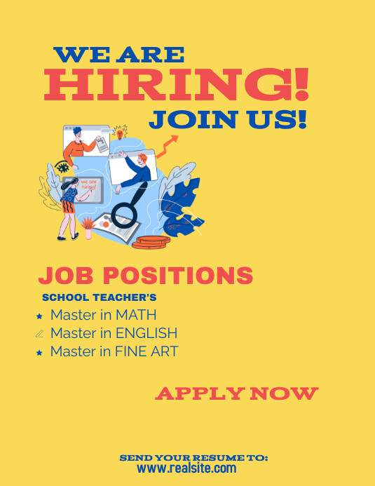 Plantilla de hiring job positions new flyers 2025 ka | PosterMyWall