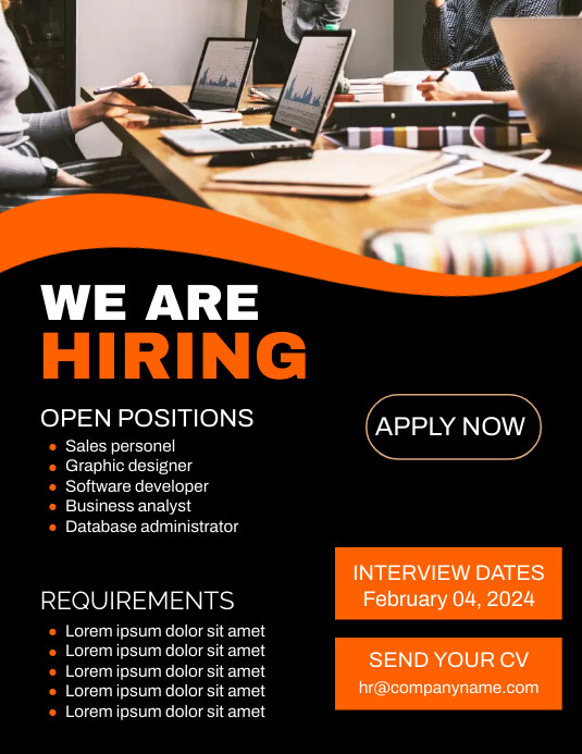 Hiring join our team open positions Template | PosterMyWall