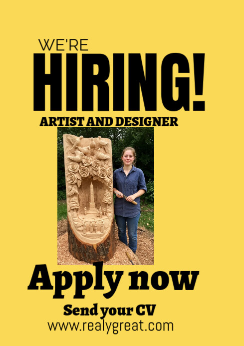 Hiring new jobs arts and designer graphic Template | PosterMyWall