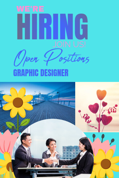Hiring new jobs post on my mywalll Template | PosterMyWall