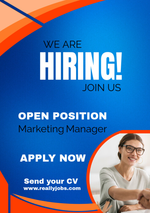 Hiring new jobs poster 2025 wnderfull Template | PosterMyWall