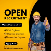 OPEN RECRUITMENT HIRING TEMPLATE | PosterMyWall