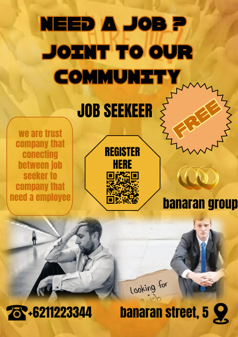 Hiring Pamflet Template | PosterMyWall