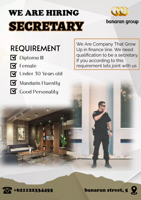 Hiring Pamflet Template | PosterMyWall