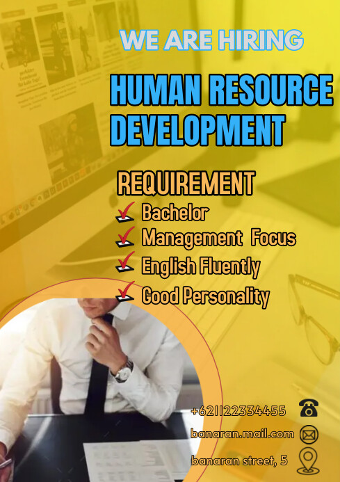 Hiring Pamflet Templat | PosterMyWall