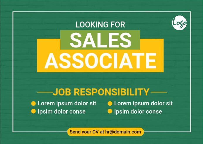 Hiring Post Card Template | PosterMyWall