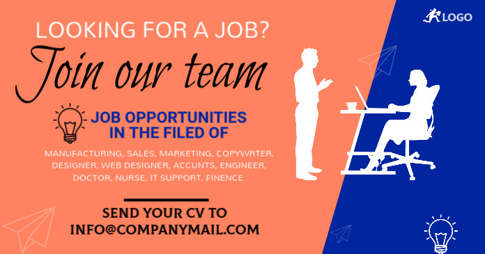 Hiring Post Template | PosterMyWall
