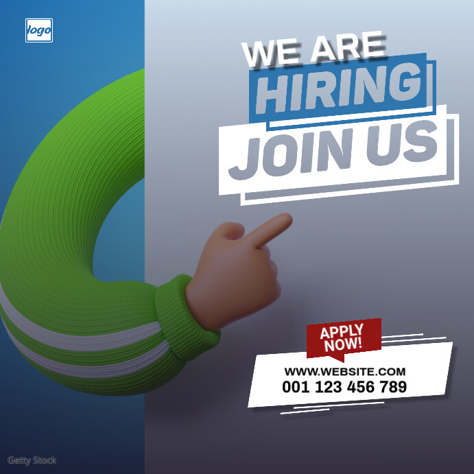 Hiring Post Template | PosterMyWall