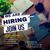 Hiring Post Template | PosterMyWall