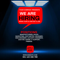 We are Hiring Job Instagram Post Template | PosterMyWall