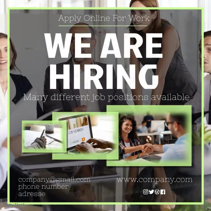 Copy of hiring post | PosterMyWall