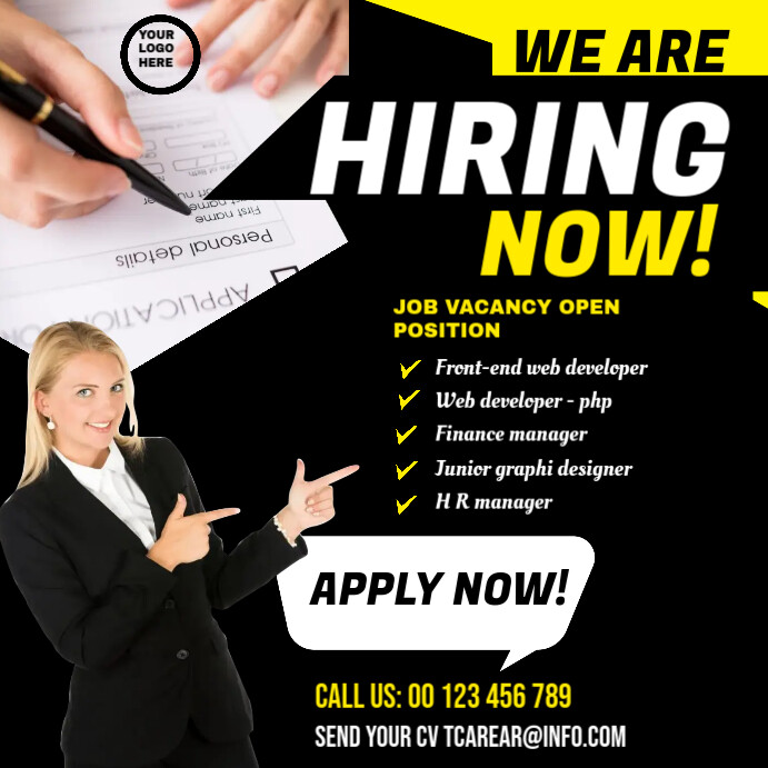 Copy of Hiring Post | PosterMyWall