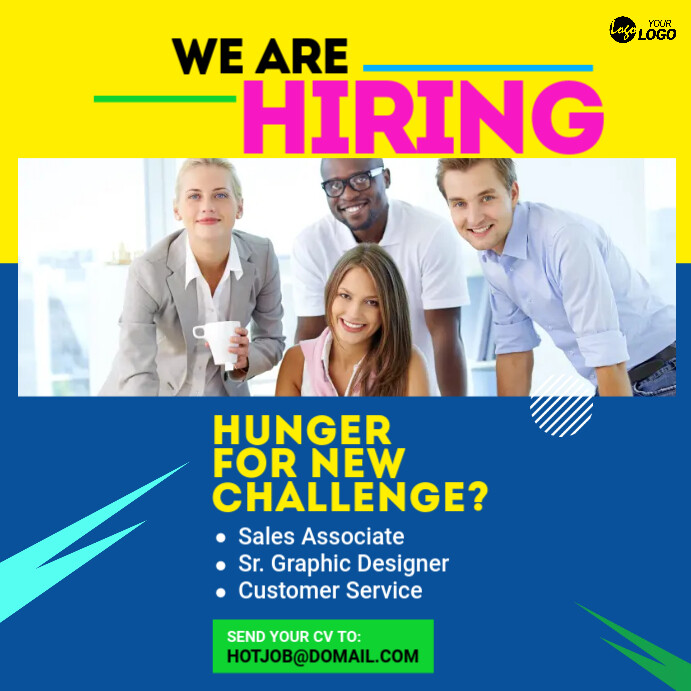 Hiring Post Template | PosterMyWall