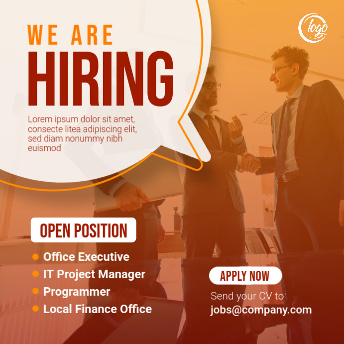 Hiring Post Template | PosterMyWall