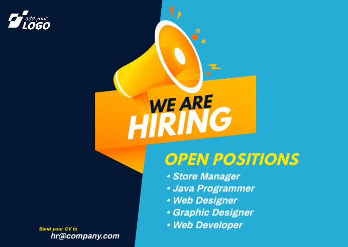 Hiring Postcard Template | PosterMyWall