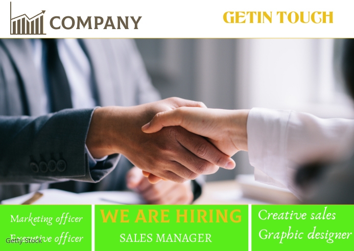 Hiring poster (1) Template | PosterMyWall