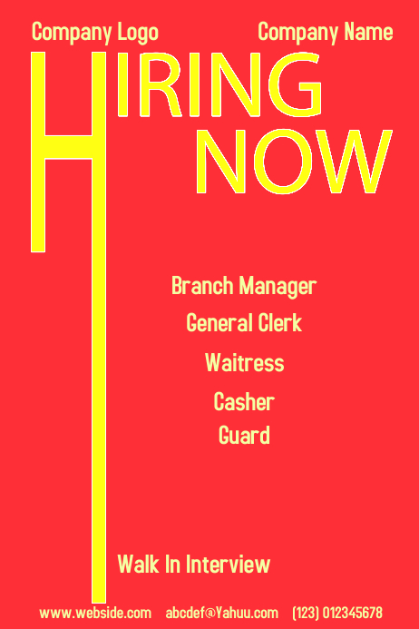Copy of Hiring Poster | PosterMyWall
