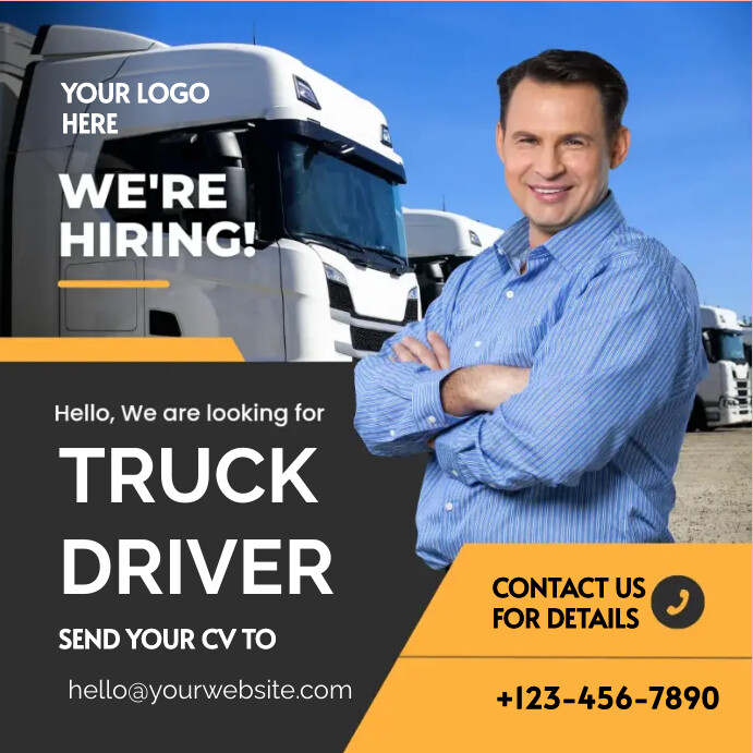 Hiring poster Template | PosterMyWall