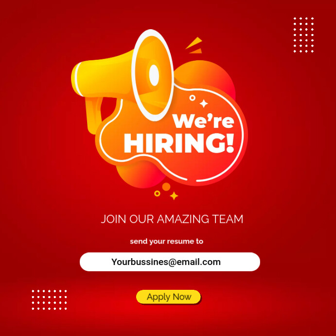 Copy of Hiring Poster | PosterMyWall