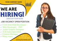 Hiring poster Template | PosterMyWall