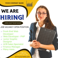 Hiring poster Template | PosterMyWall