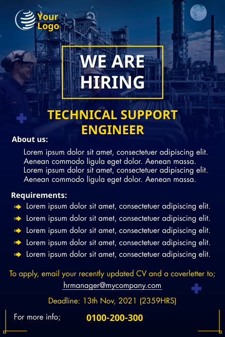Copy of hiring poster | PosterMyWall
