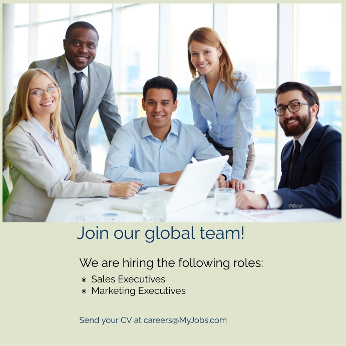 Hiring Poster Template | PosterMyWall