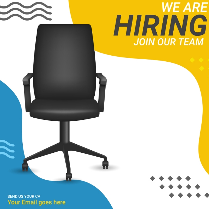 Hiring poster design template | PosterMyWall