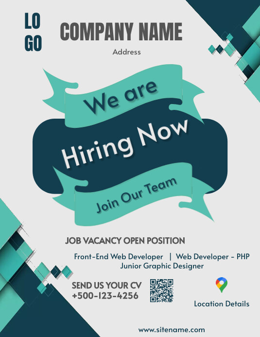 Hiring Poster Template | PosterMyWall