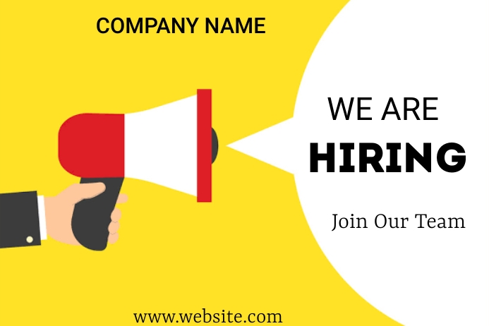 Hiring poster Template | PosterMyWall