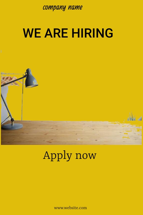 Hiring poster Template | PosterMyWall