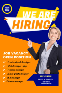 Hiring Banner Template | PosterMyWall