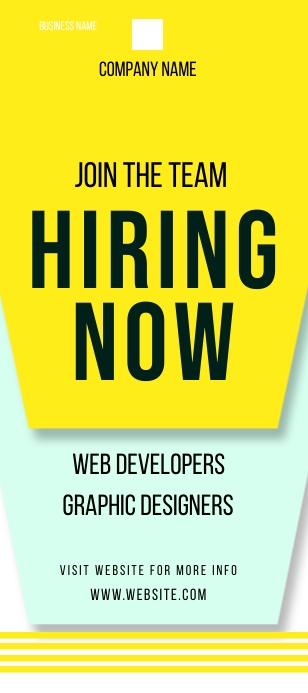 Hiring POster rack card Template | PosterMyWall