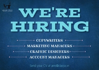 We Are Hiring Postcard Template | PosterMyWall