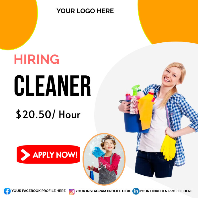 Hiring poster. Template | PosterMyWall