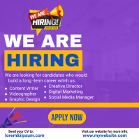 We're Hiring Instagram Add Note Template | PosterMyWall