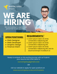 Hiring / recruitment flyer Template | PosterMyWall