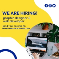 Hiring / recruitment instagram post Template | PosterMyWall