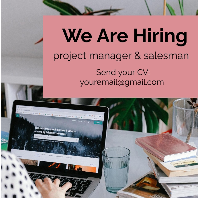 Plantilla de Hiring / recruitment instagram post | PosterMyWall