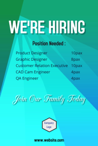 Restaurant Hiring Poster Template | PosterMyWall