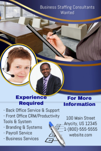 Hiring Posters Template | PosterMyWall