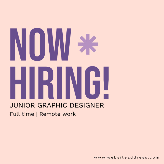 hiring social media post design | PosterMyWall