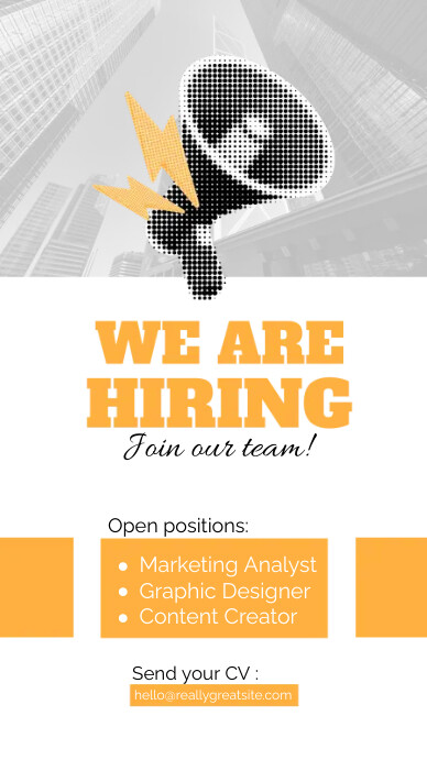 Plantilla de hiring story | PosterMyWall