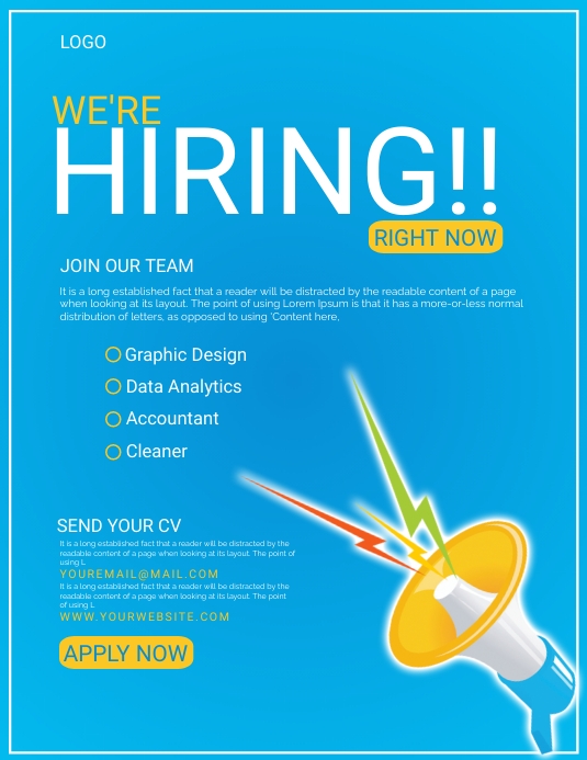 HIRING TAMPLATE Template | PosterMyWall