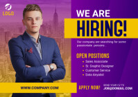 We Are Hiring Postcard Template | PosterMyWall