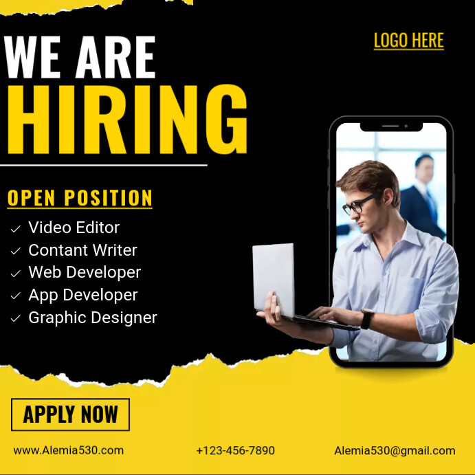 Hiring Template | PosterMyWall
